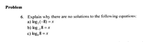Solved Problem 6. Explain why there are no solutions to the | Chegg.com