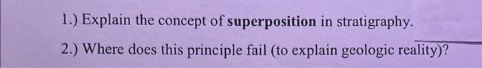 Solved 1.) Explain the concept of superposition in | Chegg.com