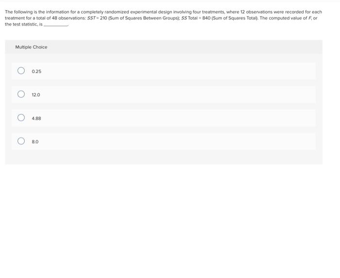 Solved The following is the information for a completely | Chegg.com