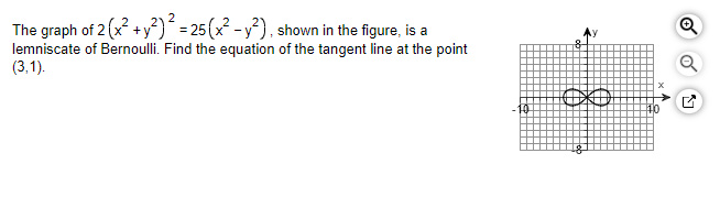 Solved The graph of 2(x2+y2)2=25(x2-y2), ﻿shown in the | Chegg.com
