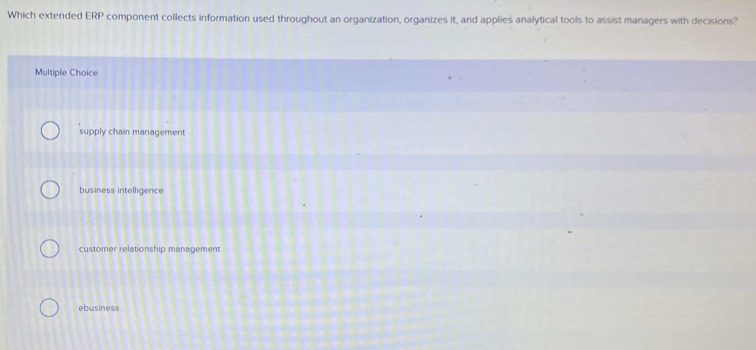 Solved Which extended ERP component collects information | Chegg.com
