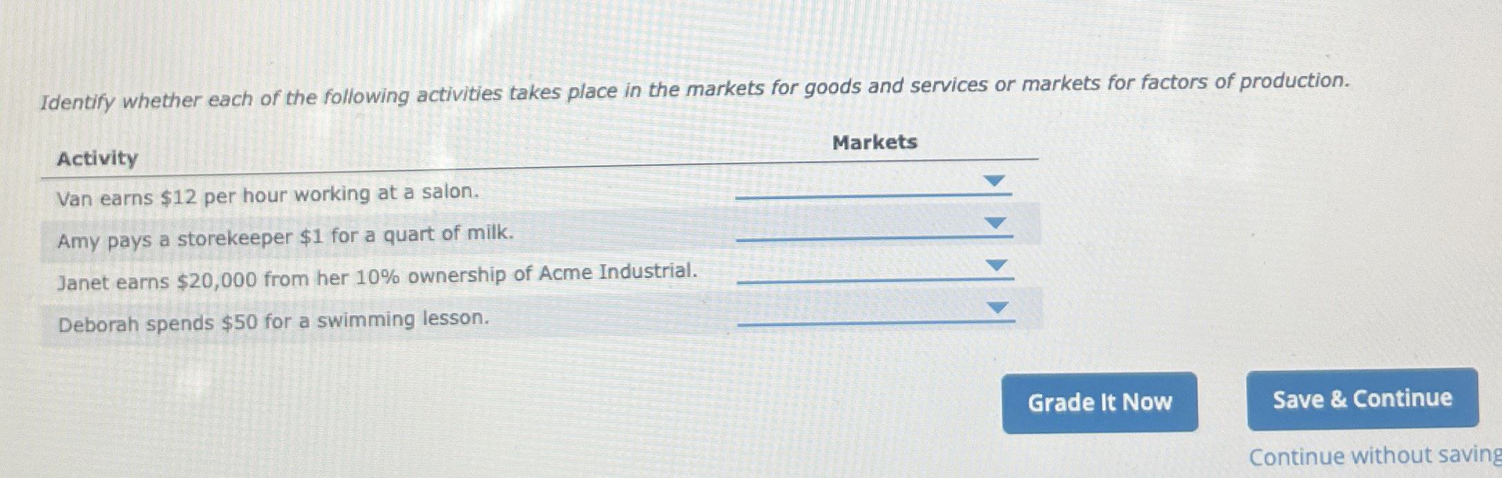 Solved Identify whether each of the following activities | Chegg.com