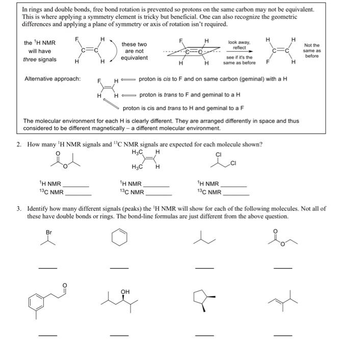Solved In rings and double bonds, free bond rotation is | Chegg.com