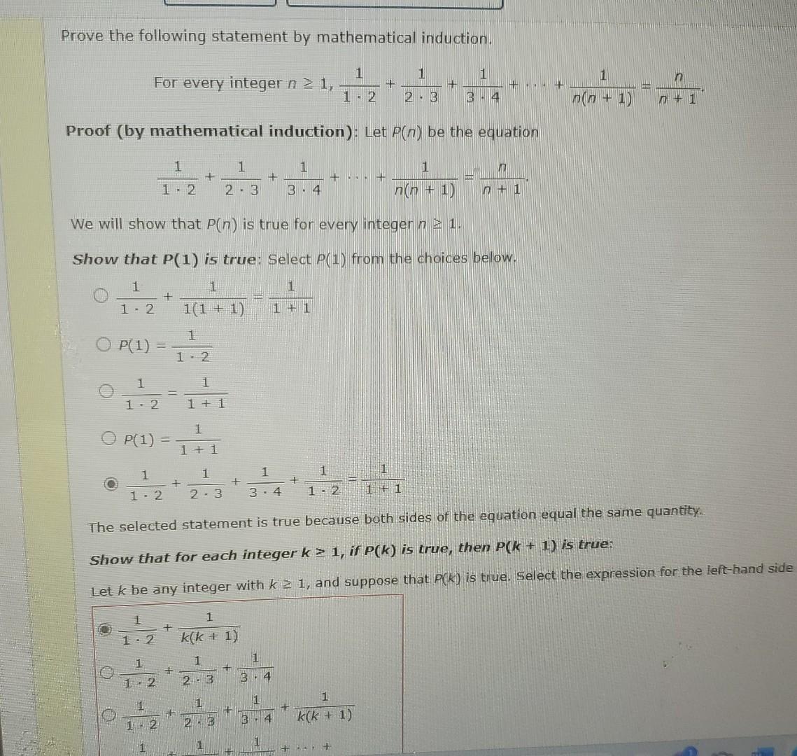 Solved Prove the following statement by mathematical | Chegg.com