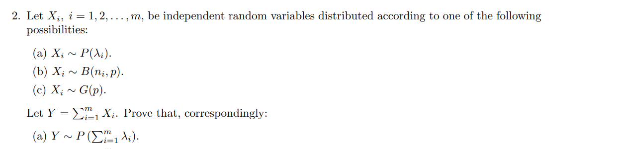 Solved Let xi,i=1,2,dots,m, ﻿be independent random variables | Chegg.com