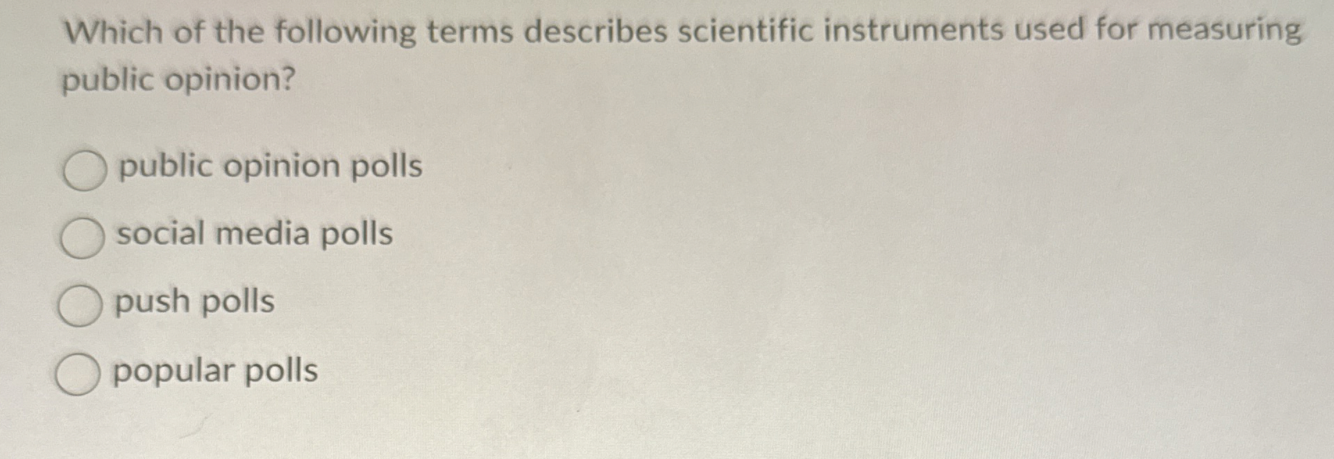 Solved Which of the following terms describes scientific | Chegg.com
