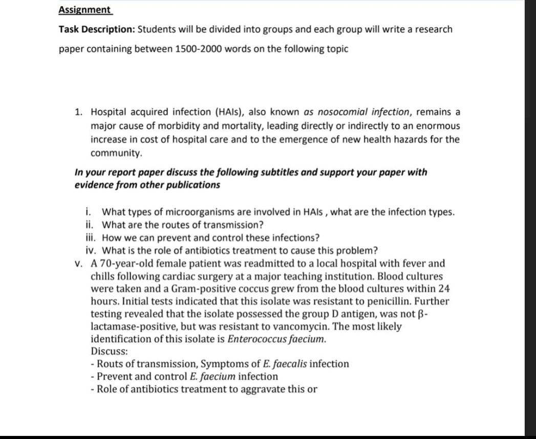 Solved Assignment Task Description: Students will be divided | Chegg.com