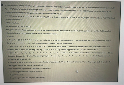 Solved Give me the Java code solution8You are given an array | Chegg.com