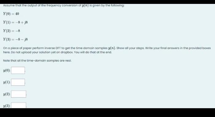 Solved a-please solve this question by using Decimation in | Chegg.com