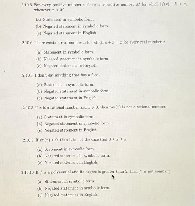 Solved First write the given statement in symbolic form. | Chegg.com