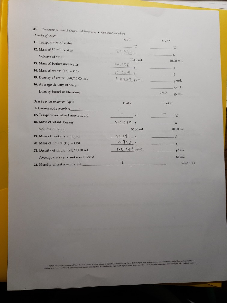 Solved EXPERIMENT 2 Report Sheet 20 Report all measurements | Chegg.com ... Solved EXPERIMENT 2 Report Sheet 20 Report all measurements | Chegg.com ...