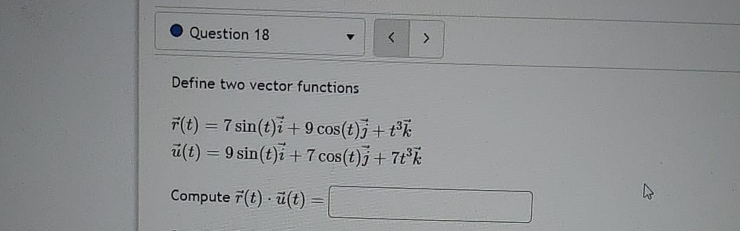 Solved Question 18Define two vector | Chegg.com