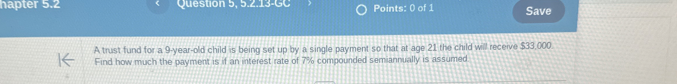 Solved hapter 5.2Question 5,5.2.15-ECPoints: 0 ﻿of 1 A trust | Chegg.com