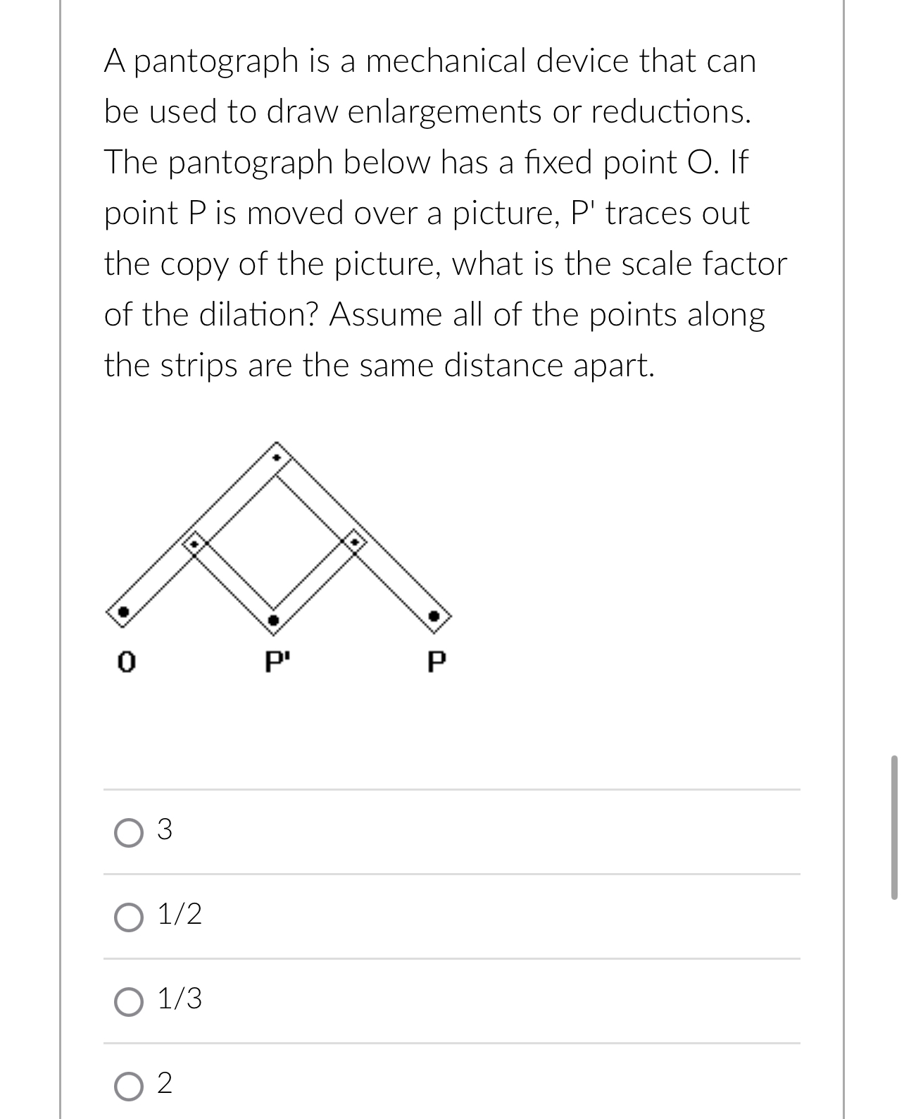 Solved A pantograph is a mechanical device that can be used | Chegg.com