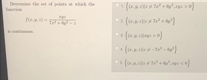 Solved Find the domain of the function f(x,y)=ln(6−x2−7y2). | Chegg.com