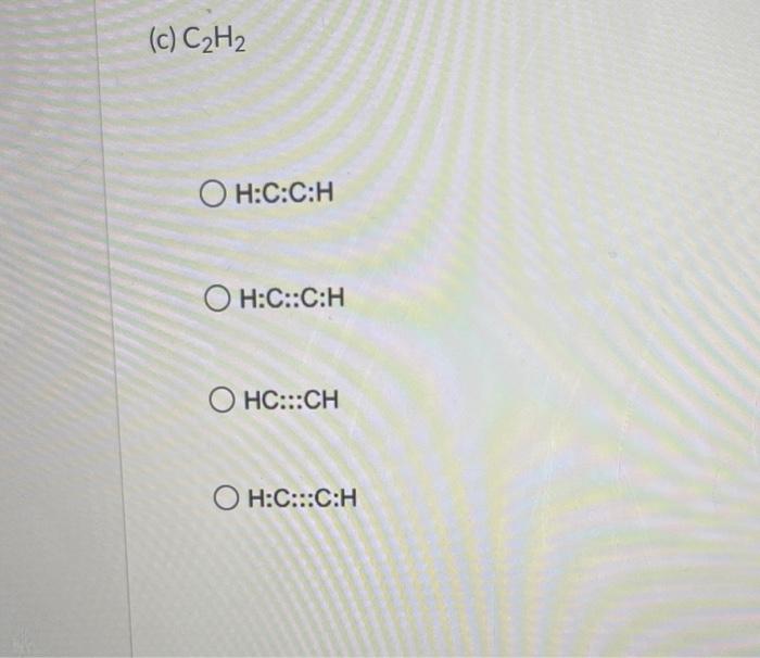 Solved Select The Correct Lewis Structure For Each Of The