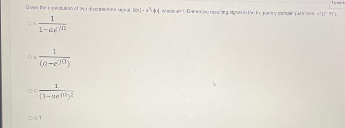 Solved Given the convolution of two discrete-time signal, | Chegg.com