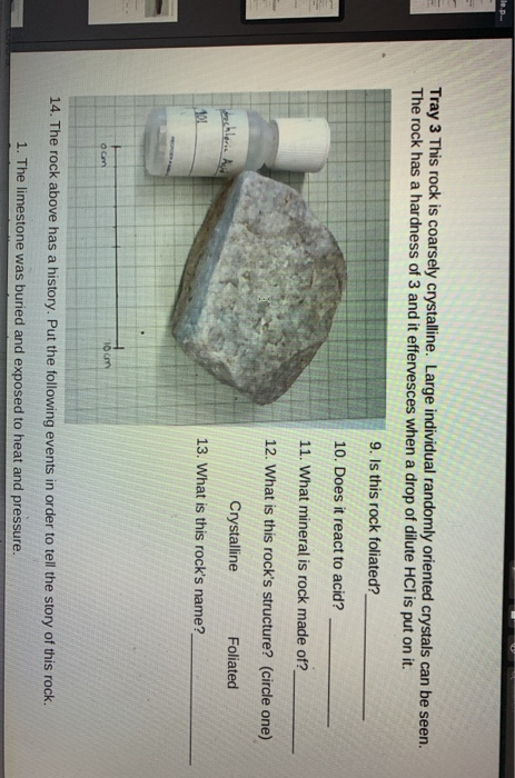 Solved Introductory Geology Lab 9. Metamorphic Rocks Using | Chegg.com