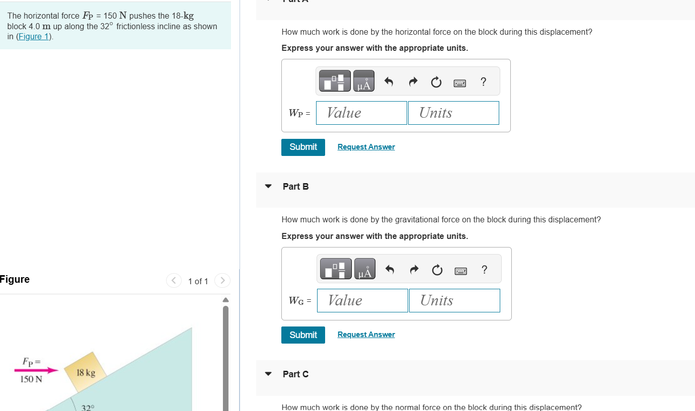 Solved The horizontal force \( | Chegg.com