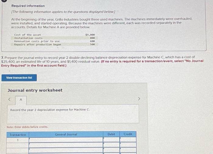 Solved Required information [The following information | Chegg.com