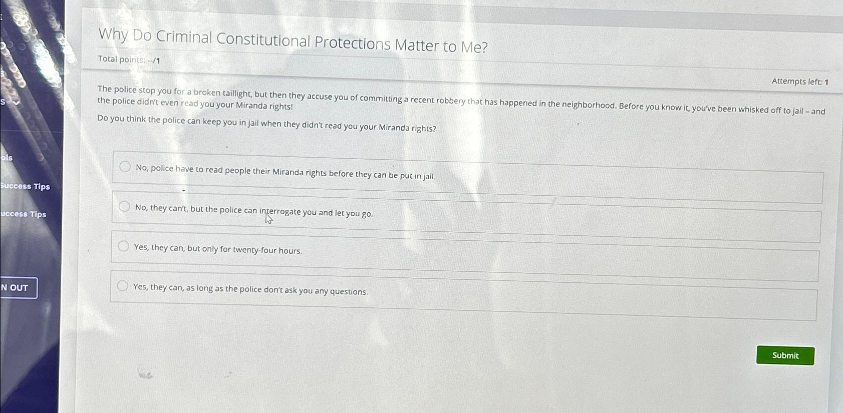 Solved Why Do Criminal Constitutional Protections Matter to | Chegg.com