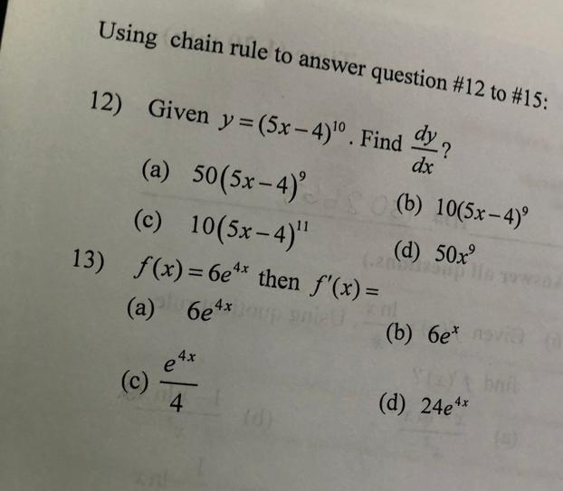 Solved Using chain rule to answer question #12 ﻿to #15:Given | Chegg.com
