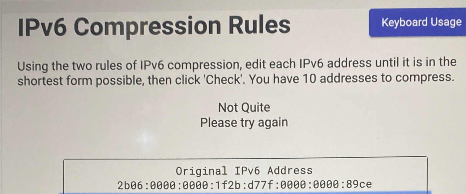 Solved IPv6 ﻿Compression RulesUsing the two rules of IPv6 | Chegg.com