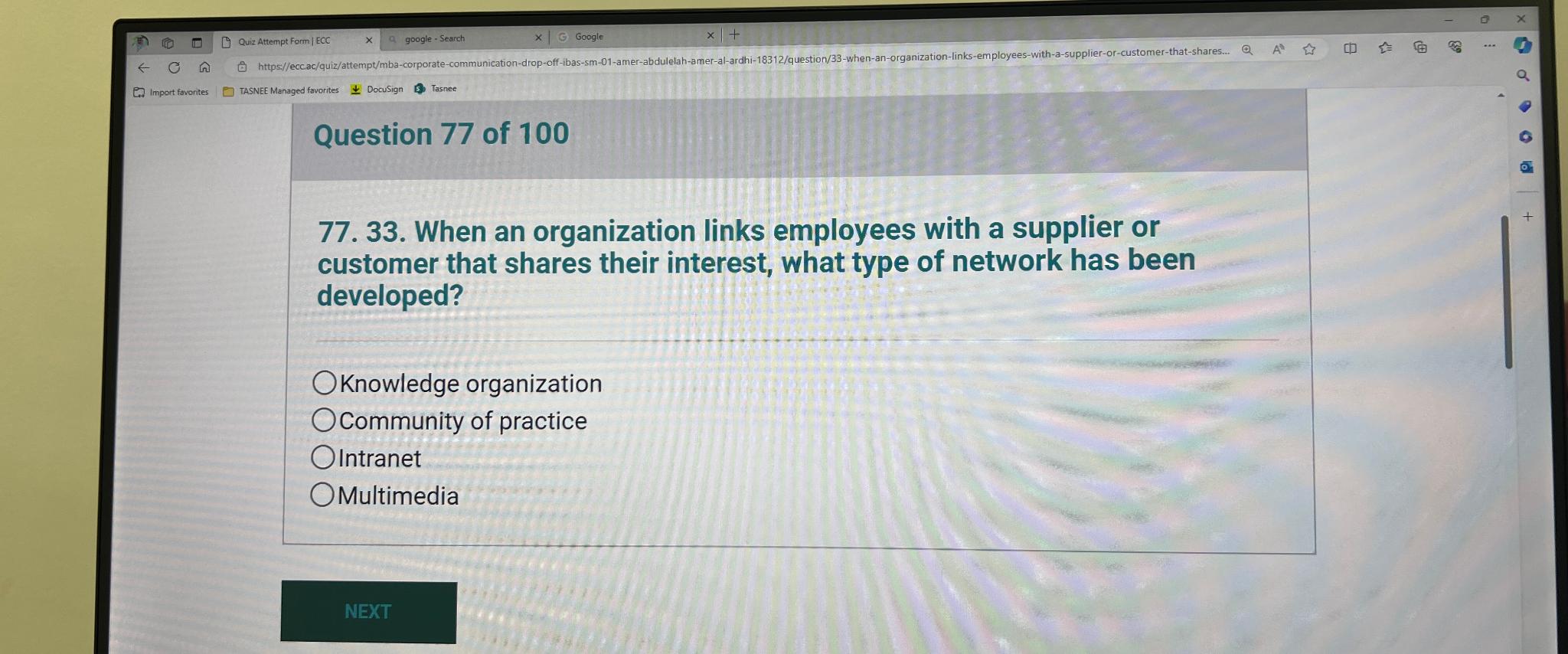 Solved Question 77 ﻿of 10077. 33. ﻿When an organization | Chegg.com