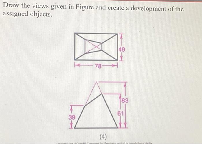 Solved Draw the views given in Figure and create a | Chegg.com