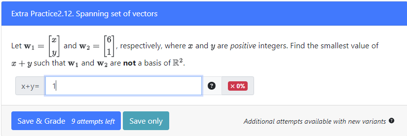 Solved Let w1=[xy] ﻿and w2=[61], ﻿respectively, where x ﻿and | Chegg.com