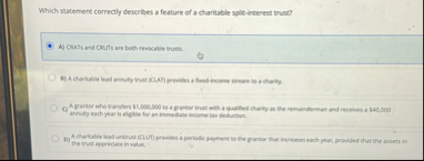 Solved Which statement correctly describes a feature of a | Chegg.com