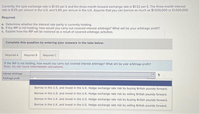 Solved Currently, the spot exchange rate is $1.50 per ε and | Chegg.com Solved Currently, the spot exchange rate is $1.50 per ε and | Chegg.com