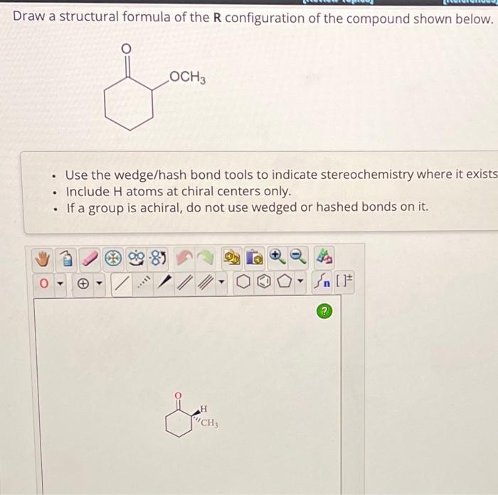 Solved Draw a structural formula of the R configuration of | Chegg.com
