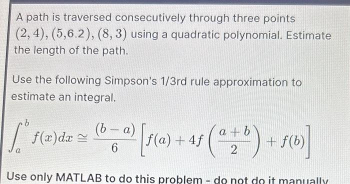 Solved A path is traversed consecutively through three | Chegg.com