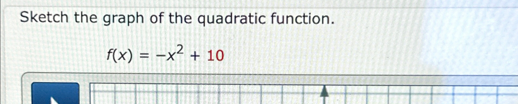 Solved Sketch the graph of the quadratic | Chegg.com