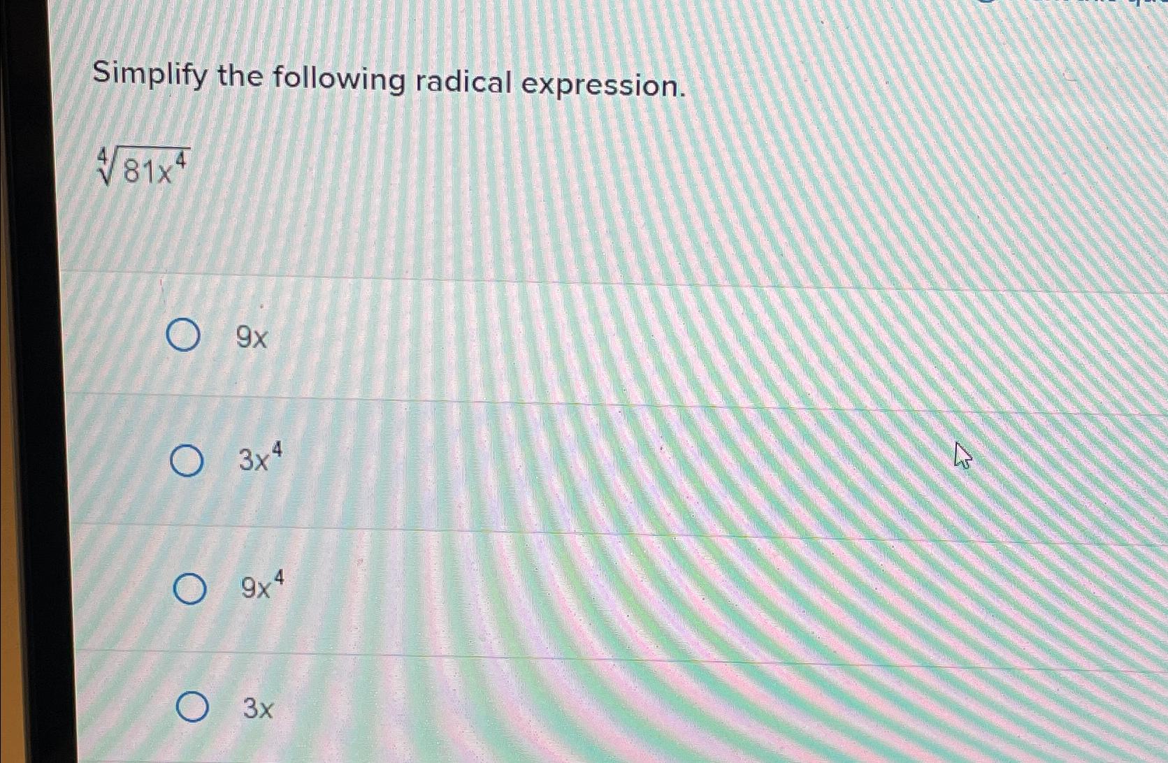 Solved Simplify the following radical | Chegg.com