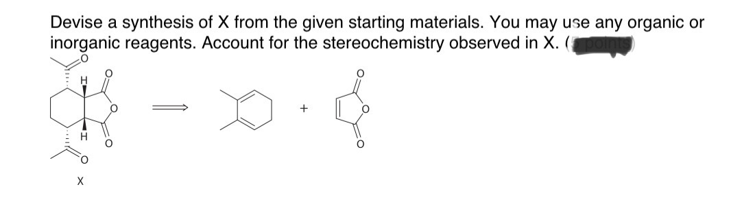 Solved Devise a synthesis of x ﻿from the given starting | Chegg.com