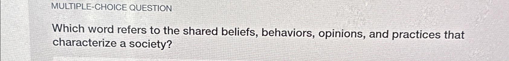 Solved MULTIPLE-CHOICE QUESTIONWhich word refers to the | Chegg.com