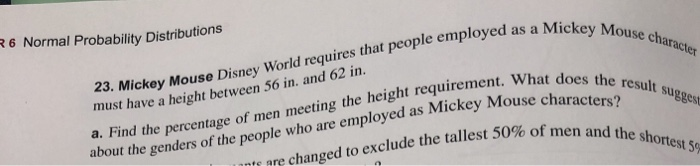 Solved ved as a Mickey Mouse char use character R6 Normal | Chegg.com