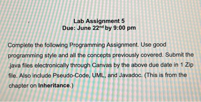 Solved 9. BankAccount and SavingsAccount Classes Design an | Chegg.com