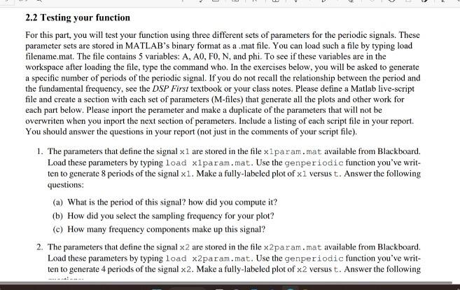Solved For this part, you will test your function using | Chegg.com