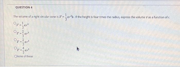 Solved Give the possible values for the degree of the | Chegg.com