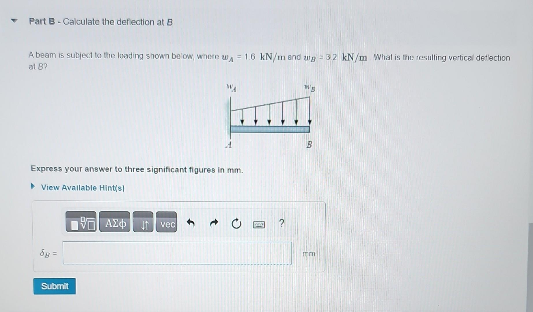 Solved Learning Goal: To calculate the stress and | Chegg.com