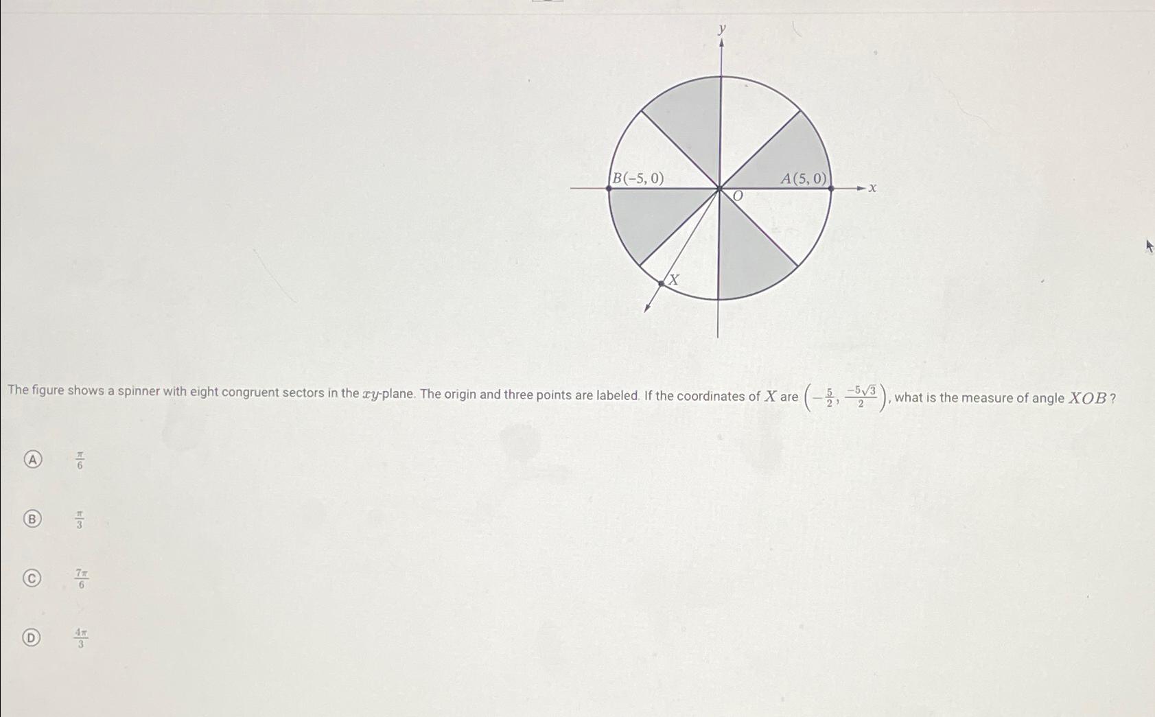 Solved The figure shows a spinner with eight congruent | Chegg.com