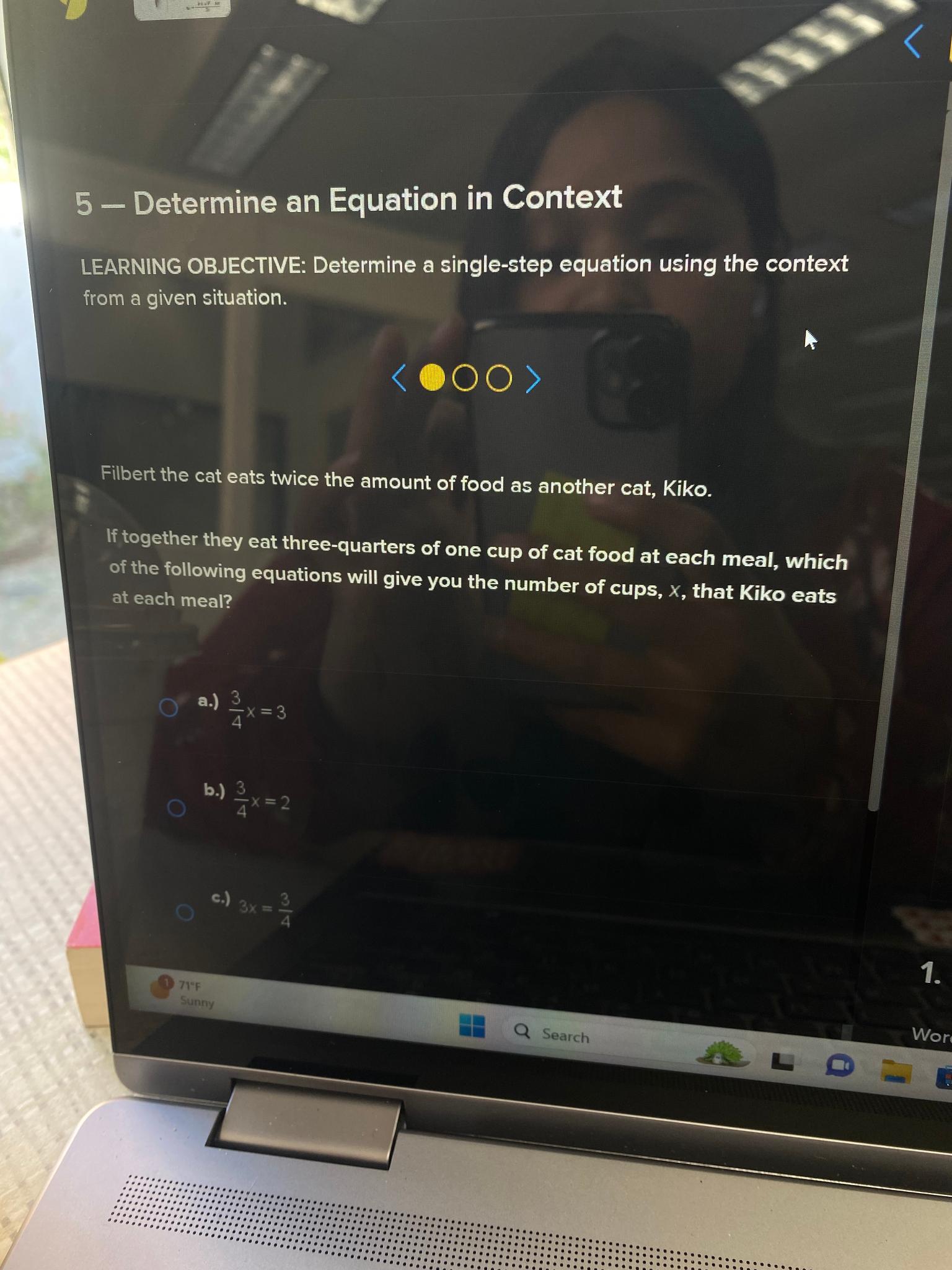 Solved 5 ﻿determine An Equation In Contextlearning 6488