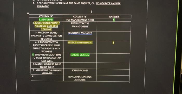 3. 2 OR 3 QUESTIONS CAN HAVE THE SAME ANSWER, OR, NO | Chegg.com