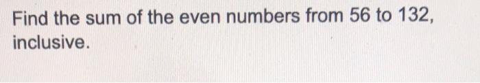 Solved Evaluate the sum. S45=∑k=145(4k+4)Find the sum of the | Chegg.com