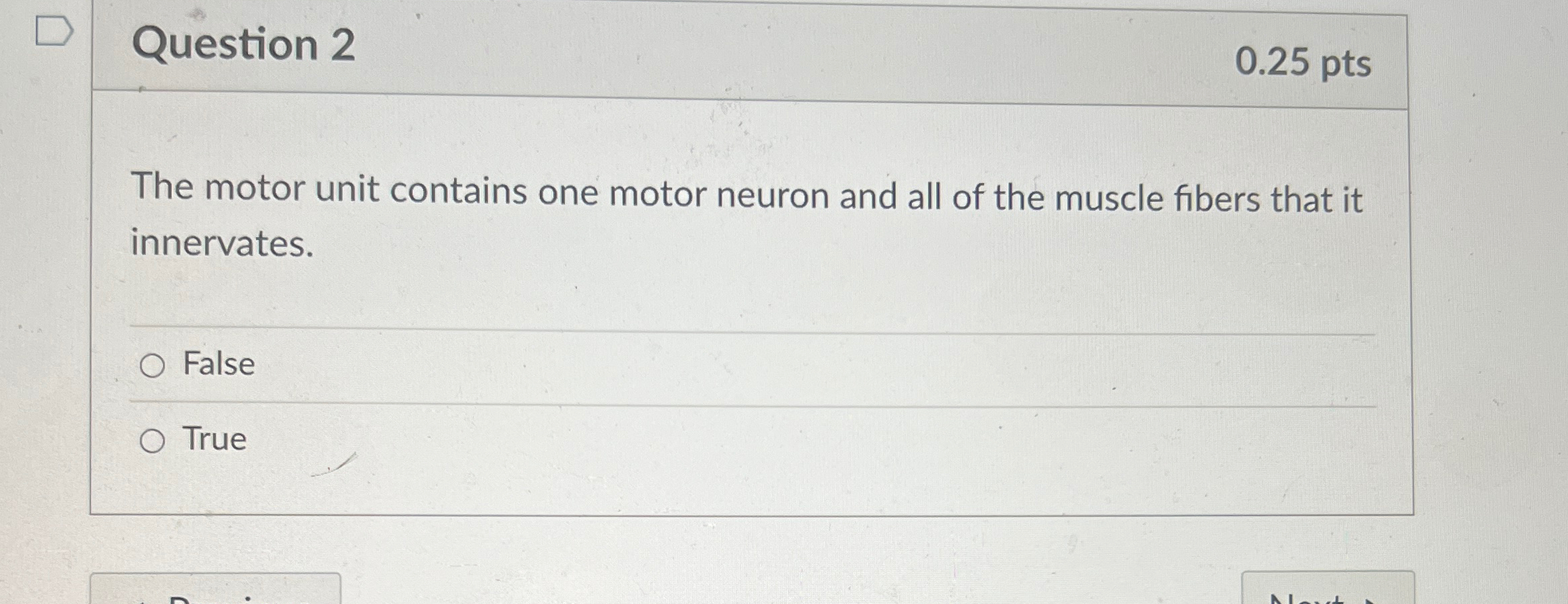 Solved Question 20.25 ﻿ptsThe motor unit contains one motor | Chegg.com