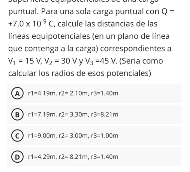 Solved puntual. Para una sola carga puntual con | Chegg.com