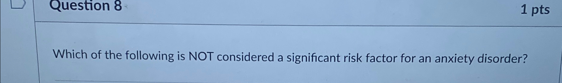 Solved Question 81 ﻿ptsWhich of the following is NOT | Chegg.com